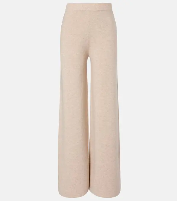 Max Mara Judy Wool And Cashmere Wide-leg Pants