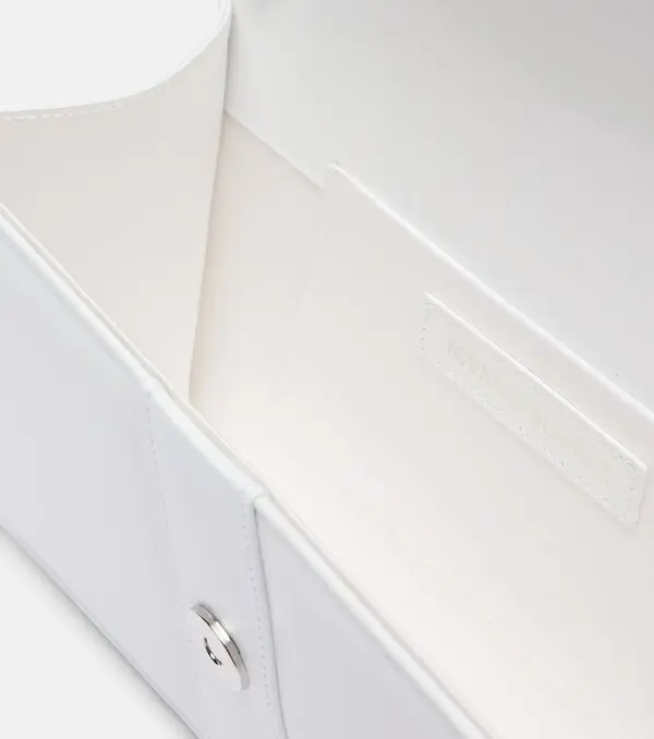 Manolo Blahnik Maygot Leather Clutch - White