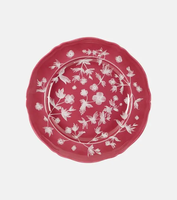 CABANA X Ginori 1735 Floral Porcelain Dessert Plate - Red