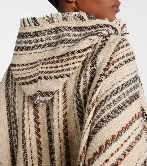 MARANT ETOILE Iseline Striped Poncho