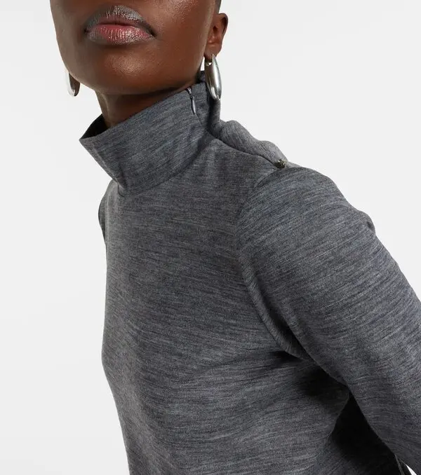 Sportmax Luigia Wool And Cotton-blend Minidress