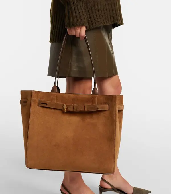 TOM FORD Audrey Medium Suede Tote Bag