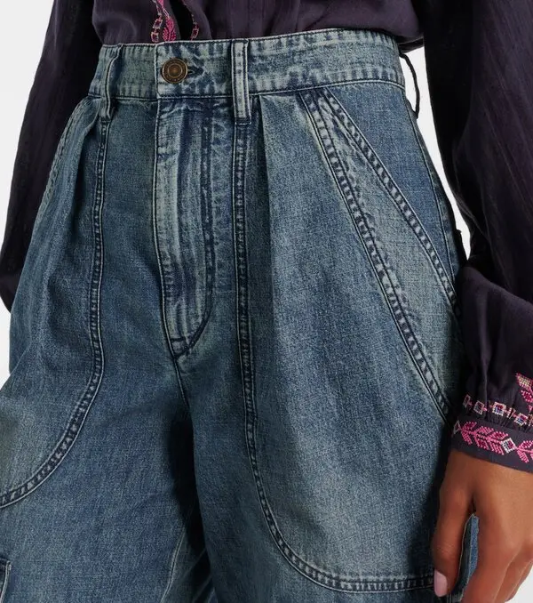 MARANT ETOILE Nayla High-rise Cargo Jeans