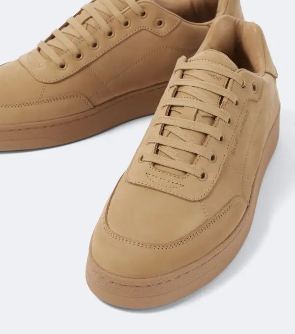 Saint Laurent Sl/61 Leather Sneakers - Beige