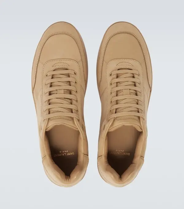 Saint Laurent Sl/61 Leather Sneakers - Beige