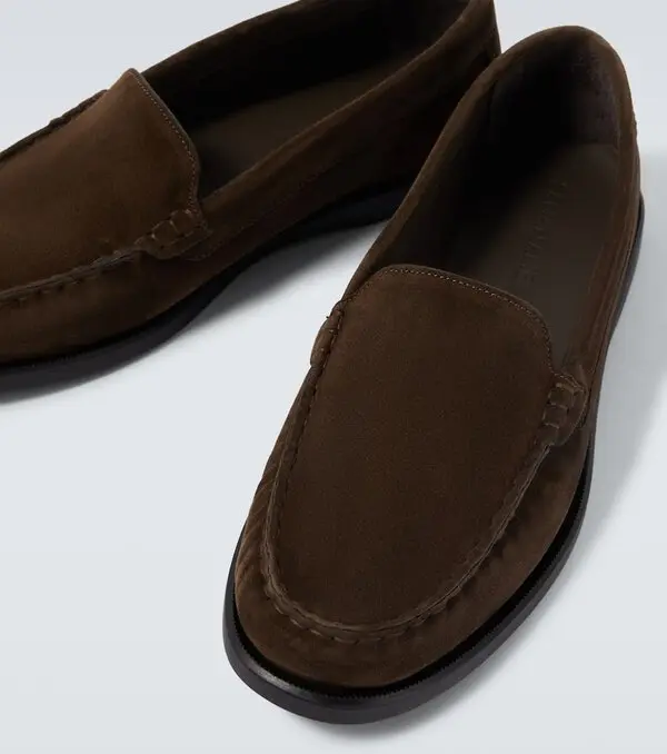 SAMAN AMEL City Suede Loafers - Brown