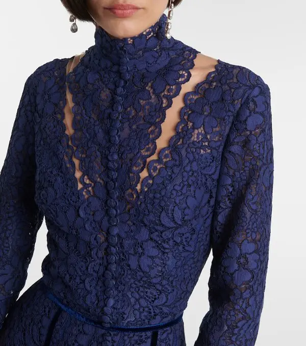 Costarellos Lace Gown