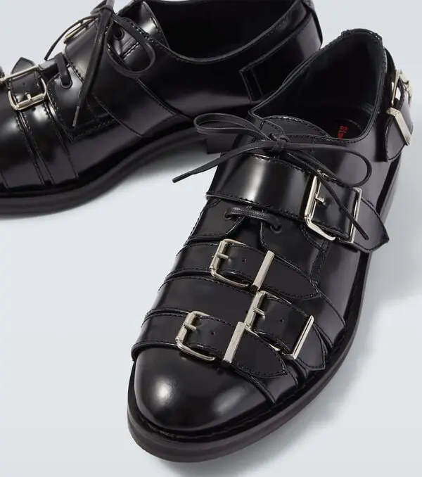 Simone Rocha Buckle-detail Leather Oxford Shoes