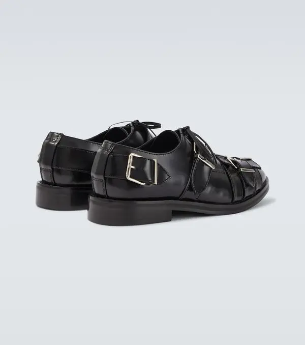 Simone Rocha Buckle-detail Leather Oxford Shoes