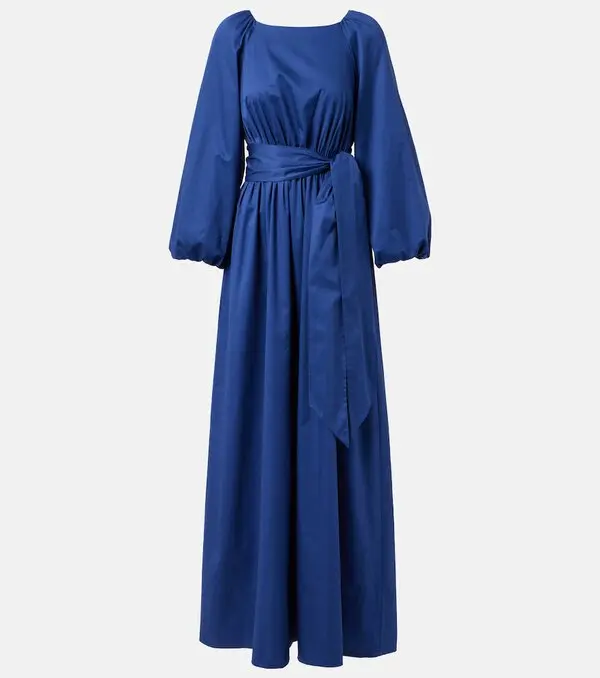 JOSEPH Cotton Maxi Dress - Blue