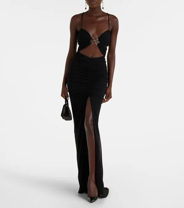 Blumarine Cutout Jersey Gown