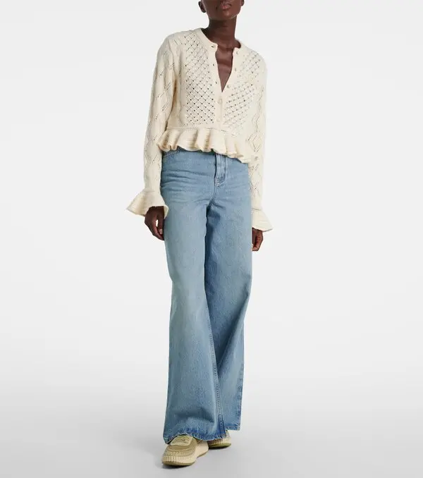 Chloé Nama Suede Sneakers - Green