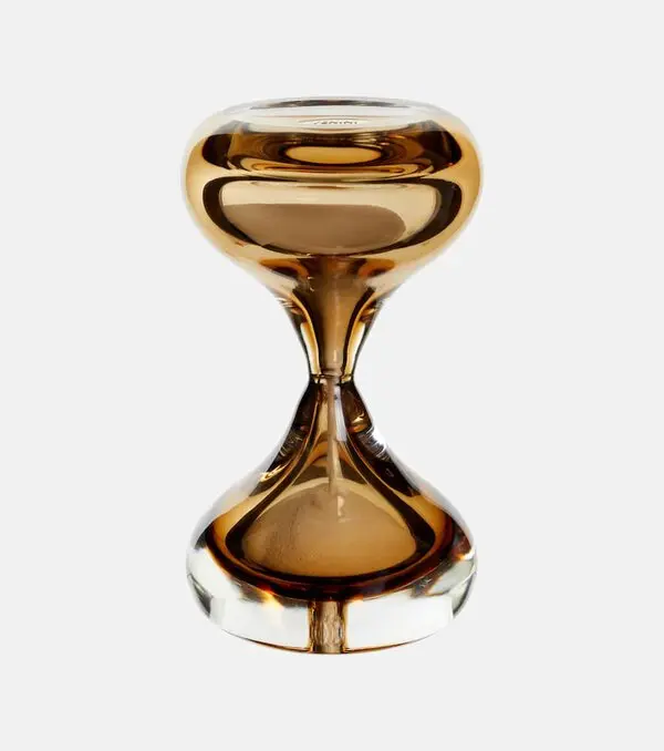 VENINI Sommersa Murano Glass Hourglass - Brown