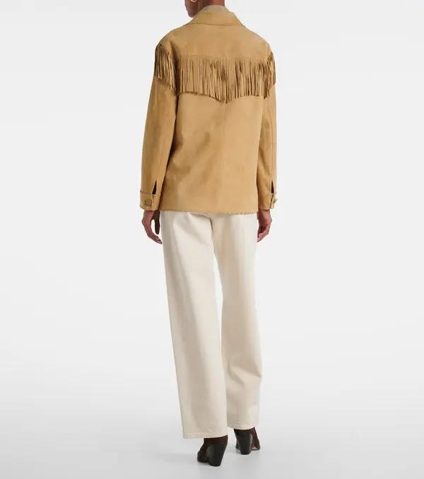 Ralph Lauren Ryland Fringed Suede Jacket