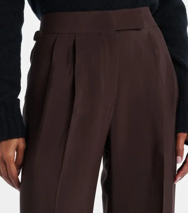 TOM FORD Pleated High-rise Wide-leg Pants