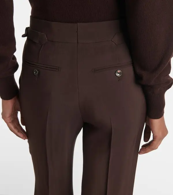 TOM FORD Pleated High-rise Wide-leg Pants