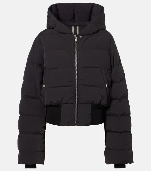 Rick Owens Hooded Down Jacket - Black