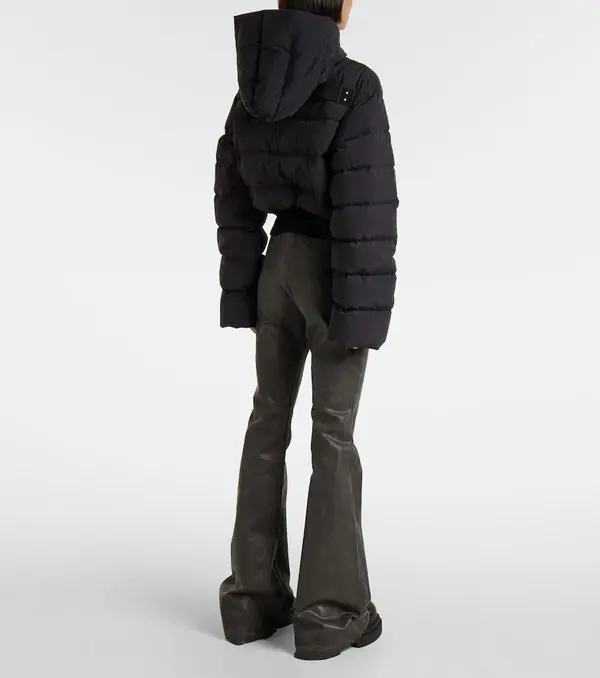 Rick Owens Hooded Down Jacket - Black