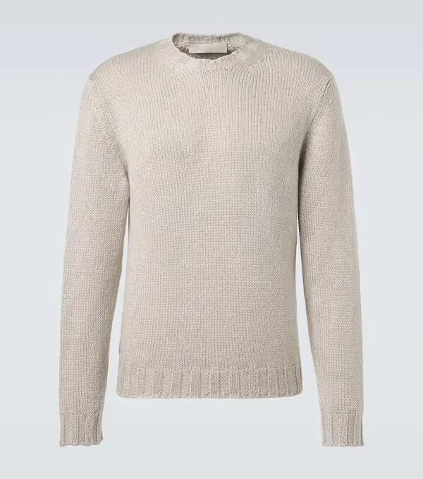 SAMAN AMEL Gio Silk Sweater - Grey