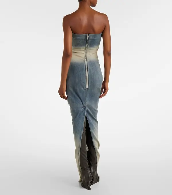 Rick Owens Denim Bustier Dress