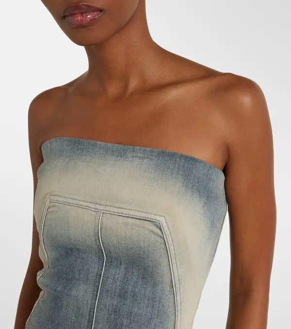 Rick Owens Denim Bustier Dress