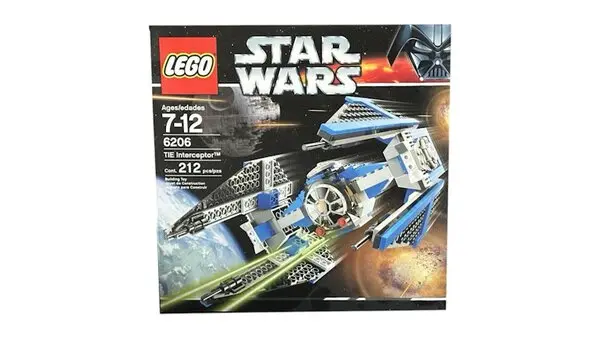 Lego Star Wars Return Of The Jedi Tie Interceptor Set 6206 - Multicolor