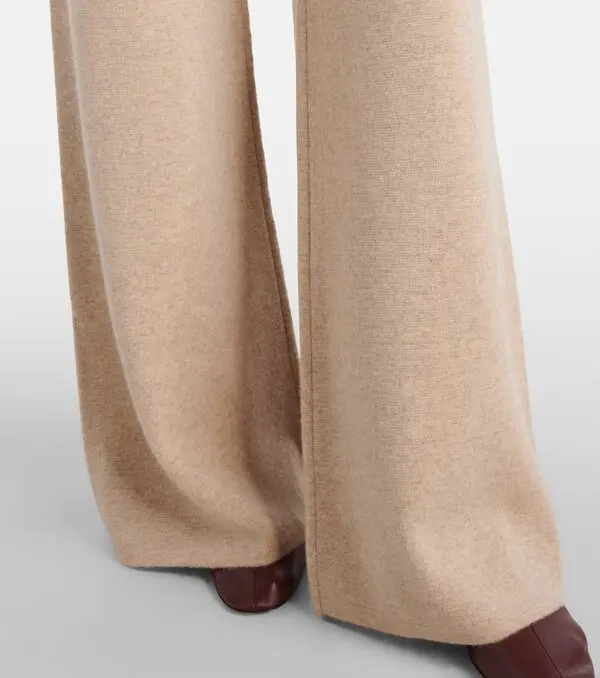 Max Mara Judy Wool And Cashmere Wide-leg Pants