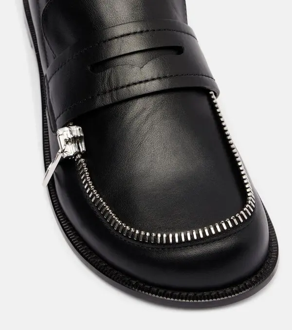 JW Anderson Leather Loafers - Black