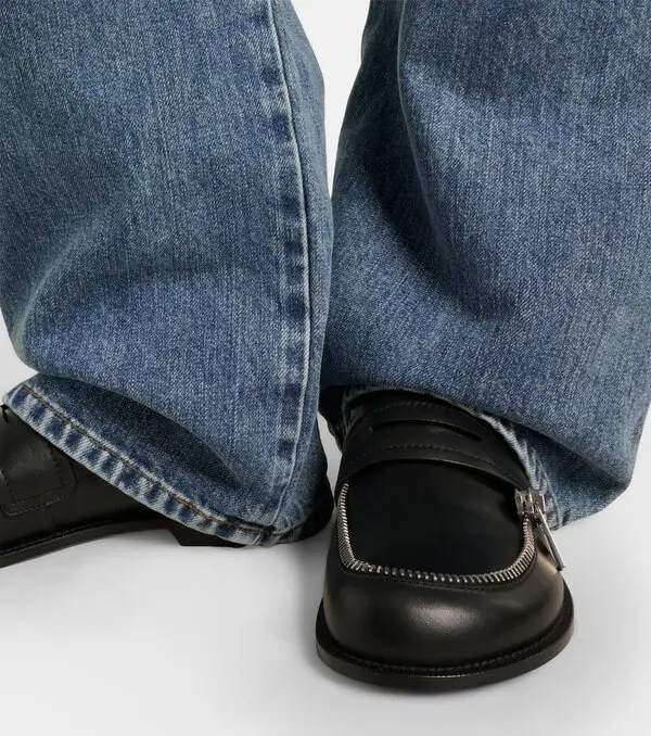 JW Anderson Leather Loafers - Black