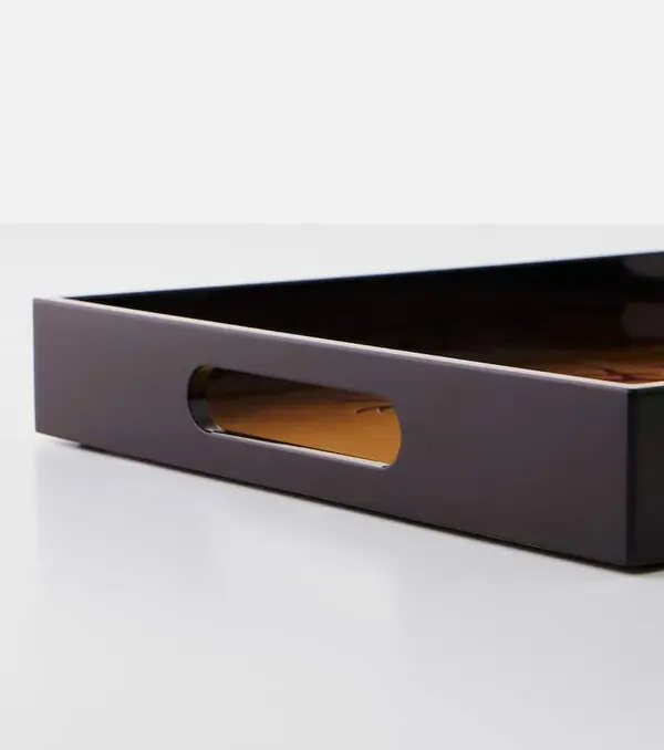 LES-OTTOMANS Lacquered Wooden Decorative Tray
