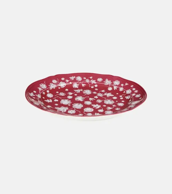 CABANA X Ginori 1735 Floral Porcelain Platter - Red