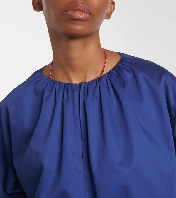 JOSEPH Puff-sleeve Cotton Blouse