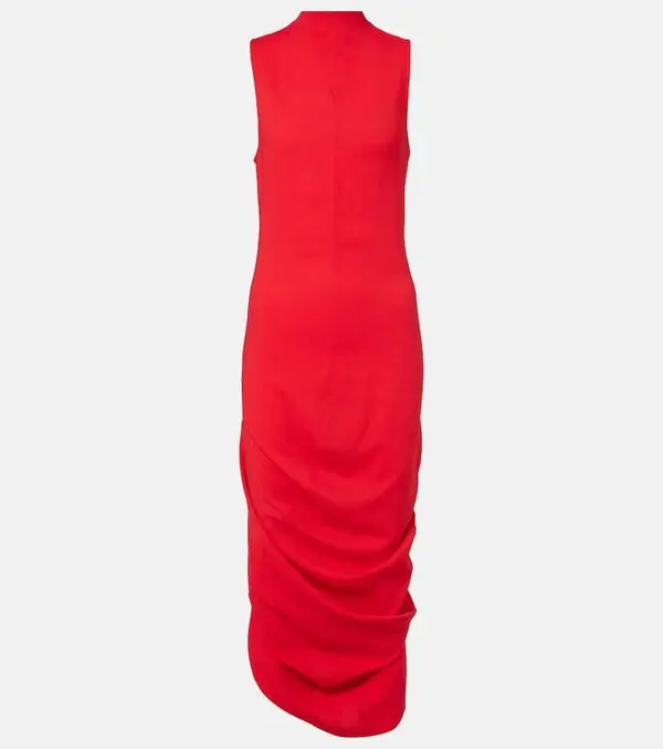 Jacquemus J Draped Crepe Midi Dress