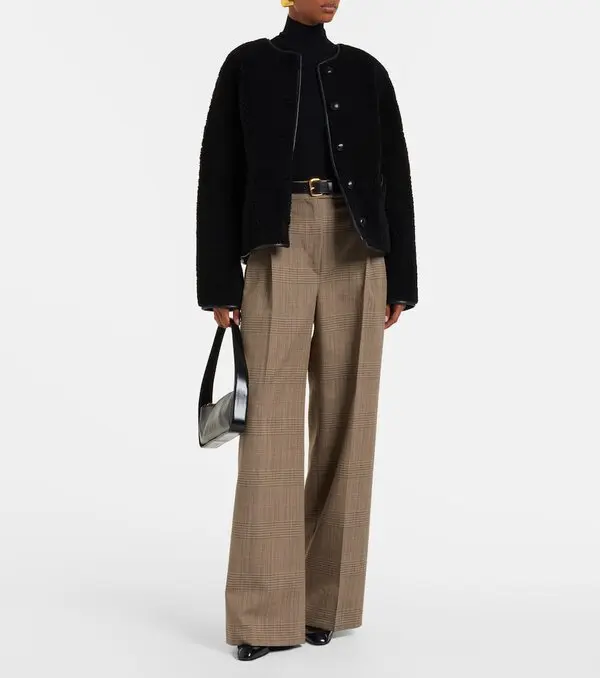 BLAZÉ MILANO Gliss Reversible Shearling Jacket - Brown
