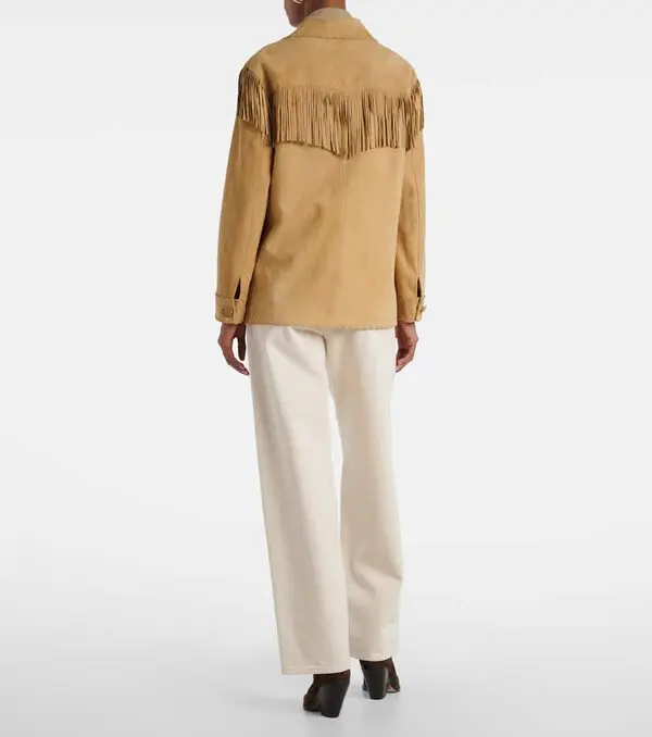Ralph Lauren Ryland Fringed Suede Jacket