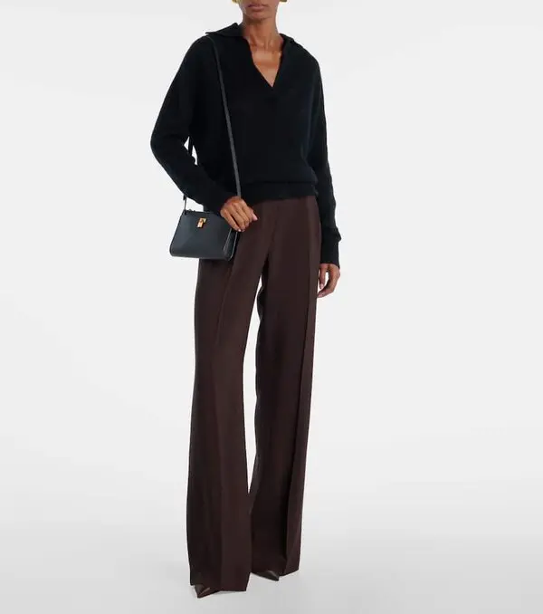 TOM FORD Pleated High-rise Wide-leg Pants
