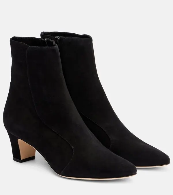 Manolo Blahnik Myconia 50 Suede Ankle Boots