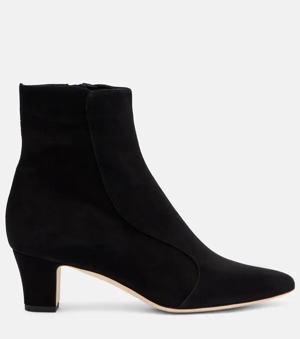 Manolo Blahnik Myconia 50 Suede Ankle Boots