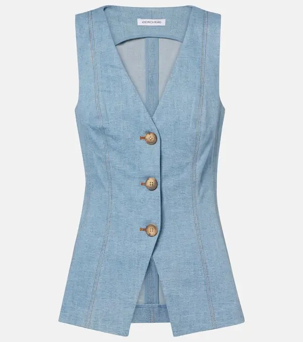 Veronica Beard Avalina Denim Vest