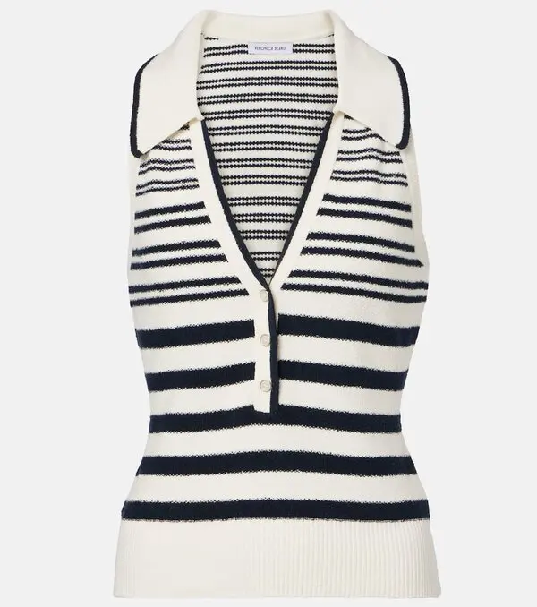 Veronica Beard Meera Cotton-blend Top - White