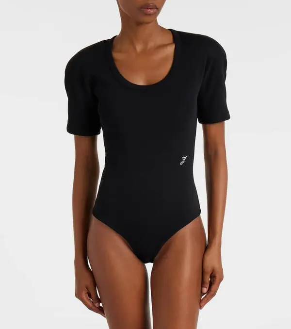 Jacquemus Embroidered Cotton Bodysuit