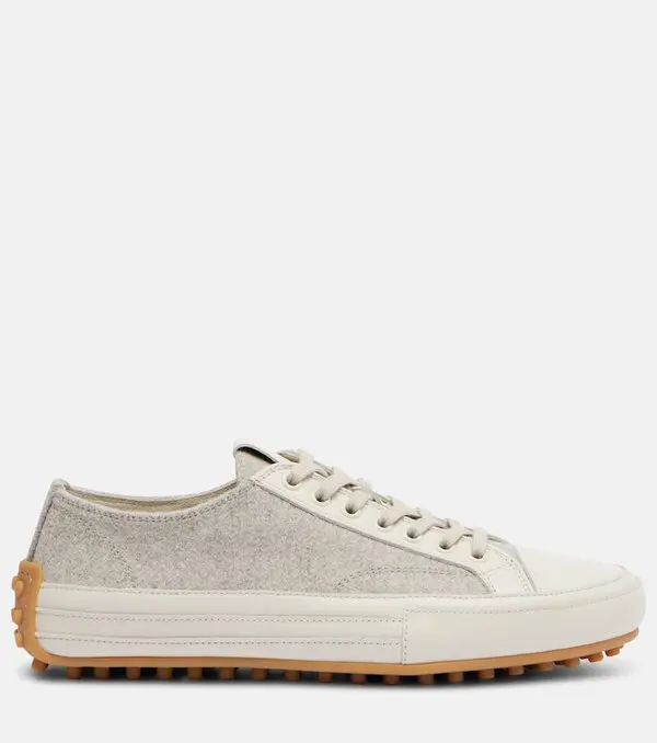 TOD'S Leather Sneakers - Beige