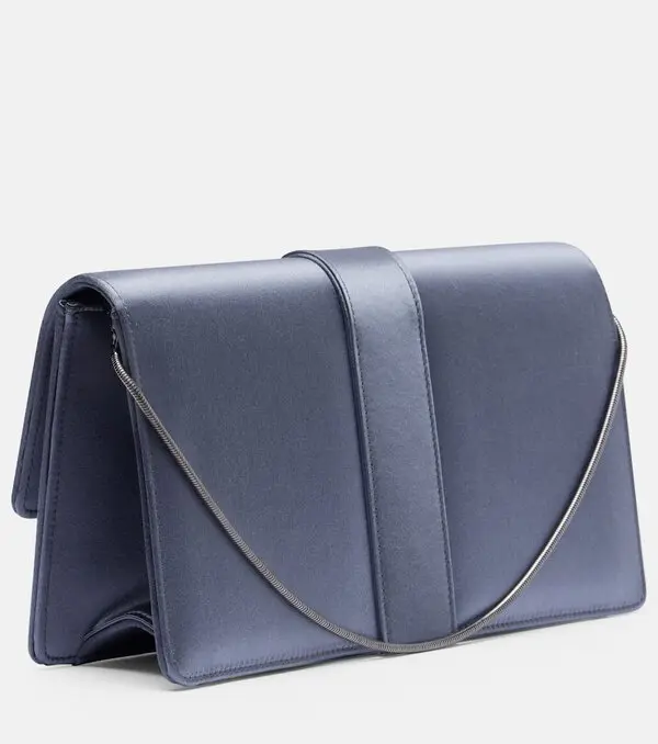 Manolo Blahnik Capri Embellished Clutch - Blue