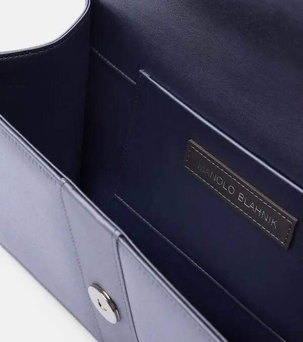 Manolo Blahnik Capri Embellished Clutch - Blue
