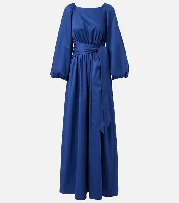 JOSEPH Cotton Maxi Dress - Blue