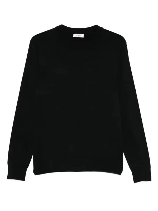 Sandro Fine Knit Crew Neck Sweater