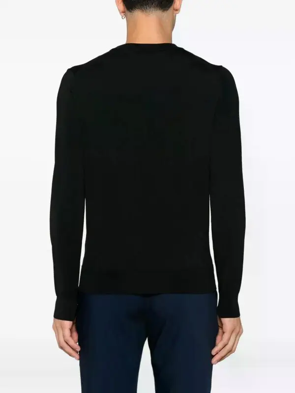 Sandro Fine Knit Crew Neck Sweater
