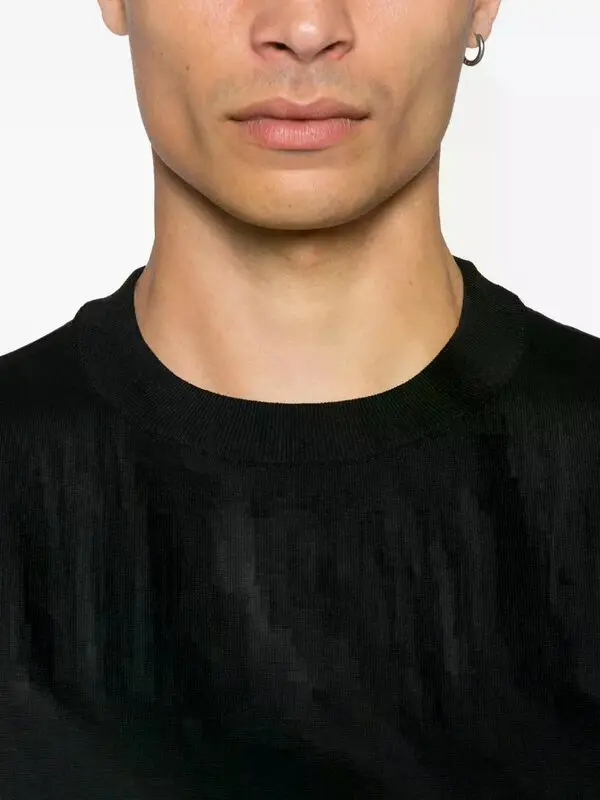 Sandro Fine Knit Crew Neck Sweater