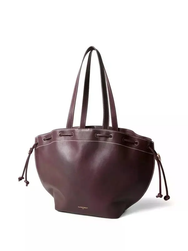 Claudie Pierlot Alban Leather Tote Bag - Red