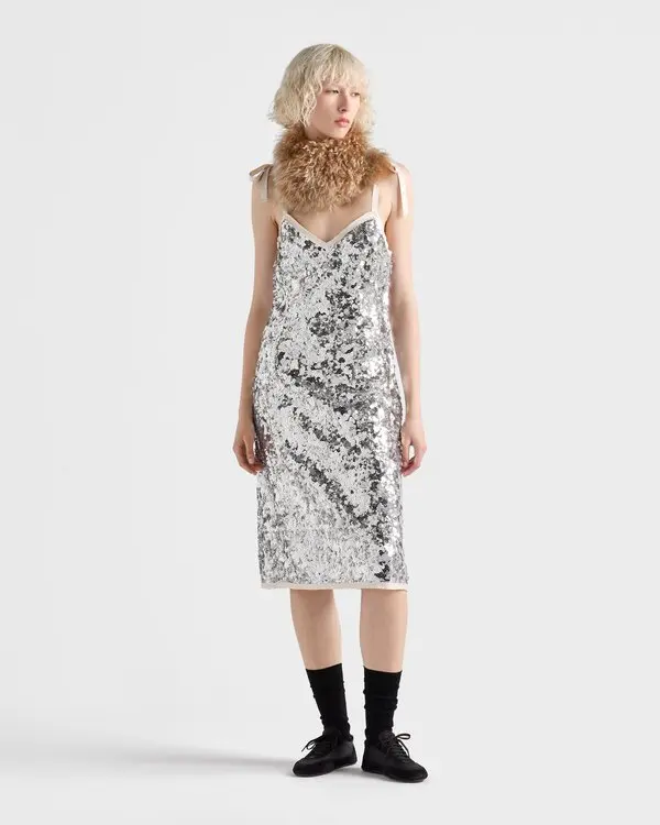 Prada Embroidered Sequin Dress